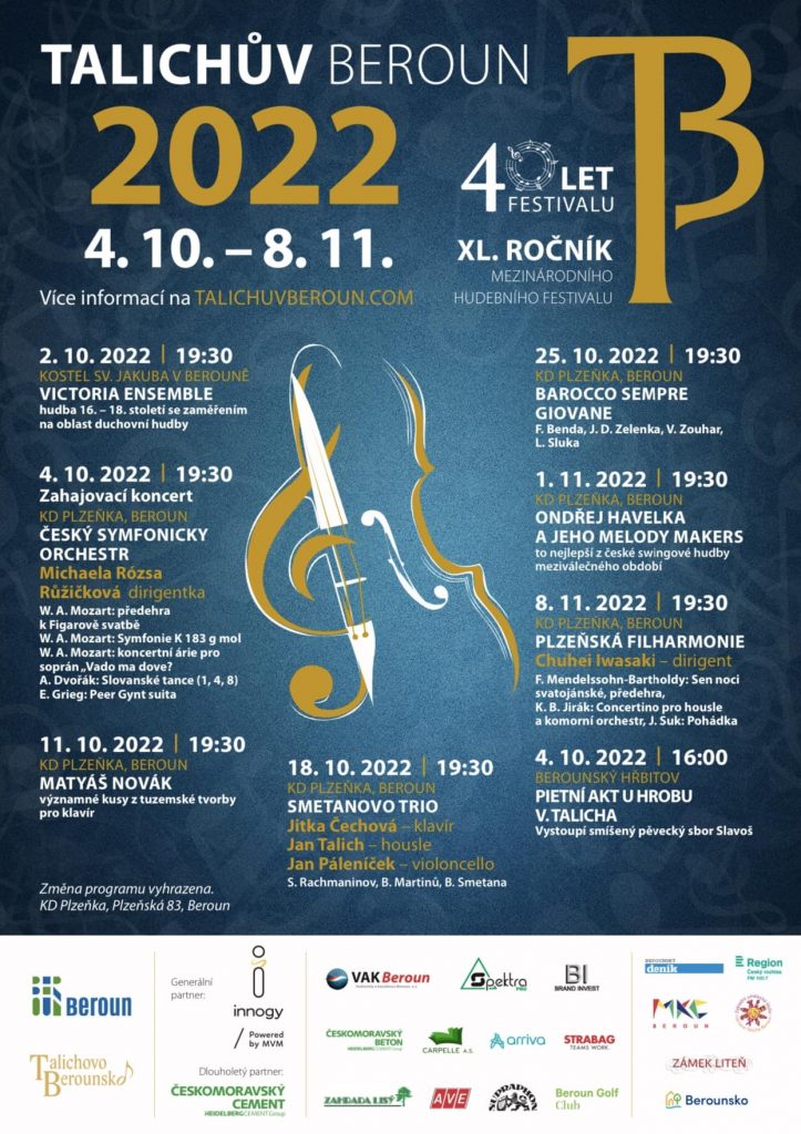 Mezinárodní hudební festival Talichův Beroun 2022 | Berounsko